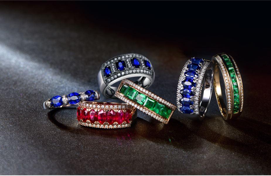 Shop Birthstone Rings Birthstone Bands |LOGR