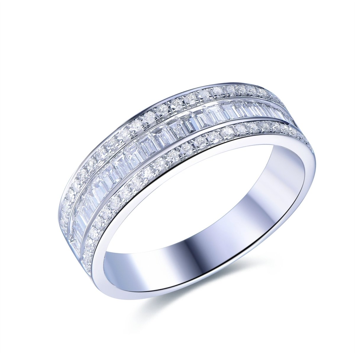 Moissanite Wedding Bands