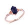 Hexagon Blue Sandstone Ring,14K Gold/Silver | LOGR