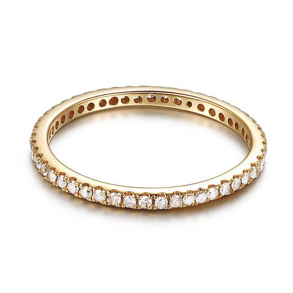 Thin Diamond Wedding Bands